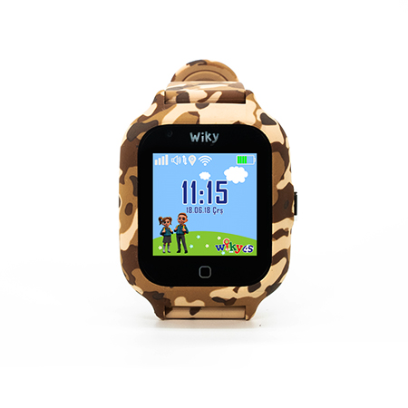 Wiky Watch 4S Kordon Kahverengi Kamuflaj Set | Wiky Watch